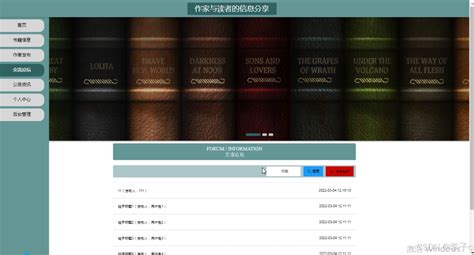 Springbootvue作家与读者的信息分享【开题程序论文】vue 作家专区 前端 Csdn博客