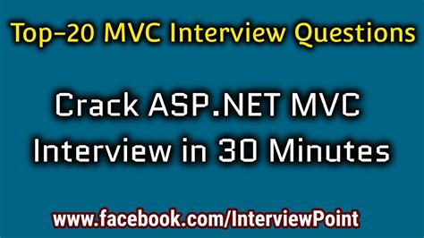 Top 20 Mvc Interview Questions 20 Aspnet Mvc Most Asked Interview