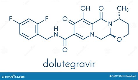 Dolutegravir Molecule Molecular Structures Hiv Integrase Inhibitors