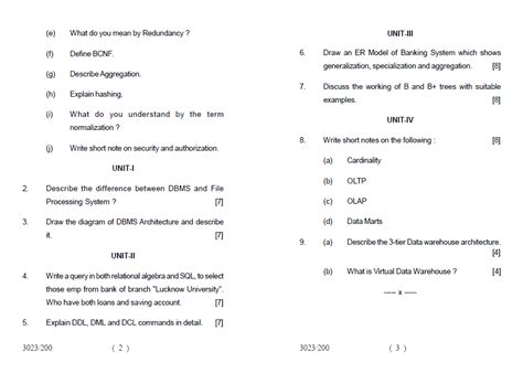 Lucknow University Babsc Part Ii Back Paper New Syllabus