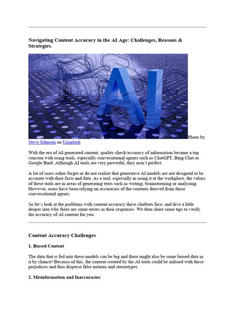 Navigating Content Accuracy In The Ai Age Pdf