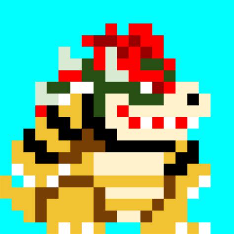 Bowser Pixel Art Bowser Sprite Super Mario Bros 3 By Recastanho On
