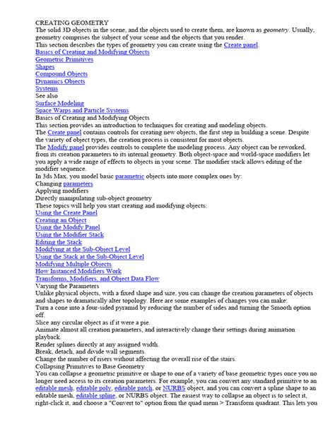 Creating Geometry Pdf Geometry Parameter Computer Programming