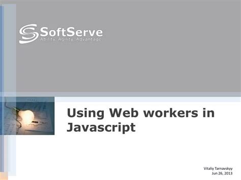 Ppt Using Web Workers In Javascript Powerpoint Presentation Free