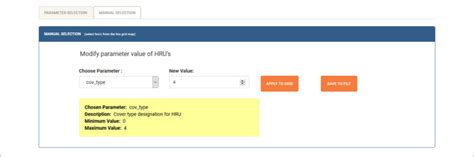 Screenshot Of The Model Modification Component For Prms Scenario Download Scientific Diagram