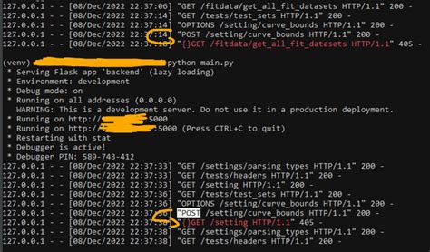 Flask Api Throwing 405 And 400 Erorrs With At The Beginning Of Request Rflask