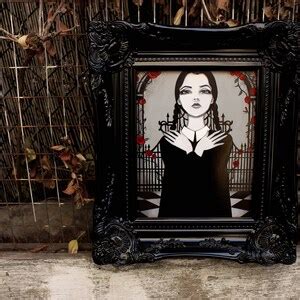 Wednesday Addams X Fine Art Print Etsy