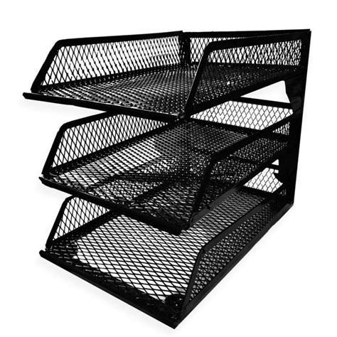 Document Metal Tray Desk Organizer 2 And 3 Layer Lazada Ph