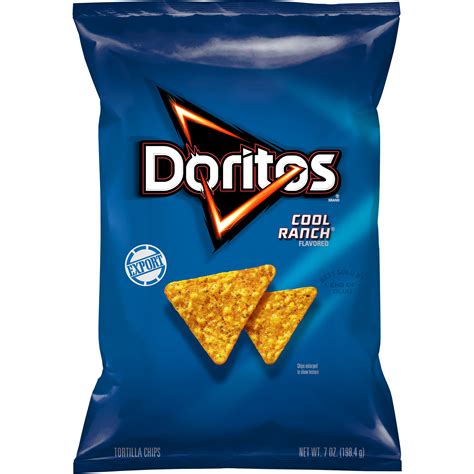 Doritos Cool Ranch Flavored Tortilla Chips 7 Oz 198g Export
