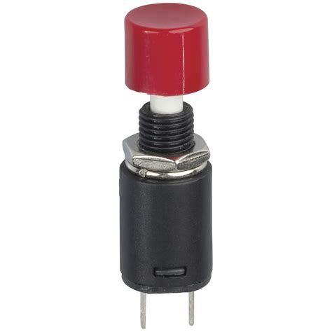 Red Miniature Pushbutton Spst Momentary Action 125v 1a Rating Jaycar Australia