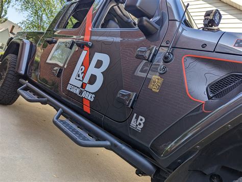 Printed Topographical Color Line Rubicon Blackout Decal Fits Jeep Wra Landb Designworks