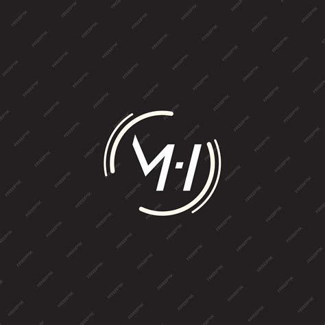 Premium Vector Mh Simple Text Logo Design