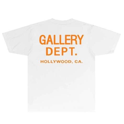 Gallery Dept White And Orange Art T Shirt Orange Art Shirts T Shirt