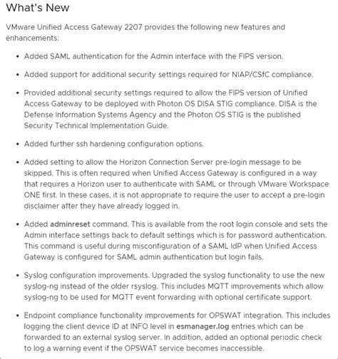 Vmware Unified Access Gateway Upgrade To V 2207 Bjosorens It Tech Blog