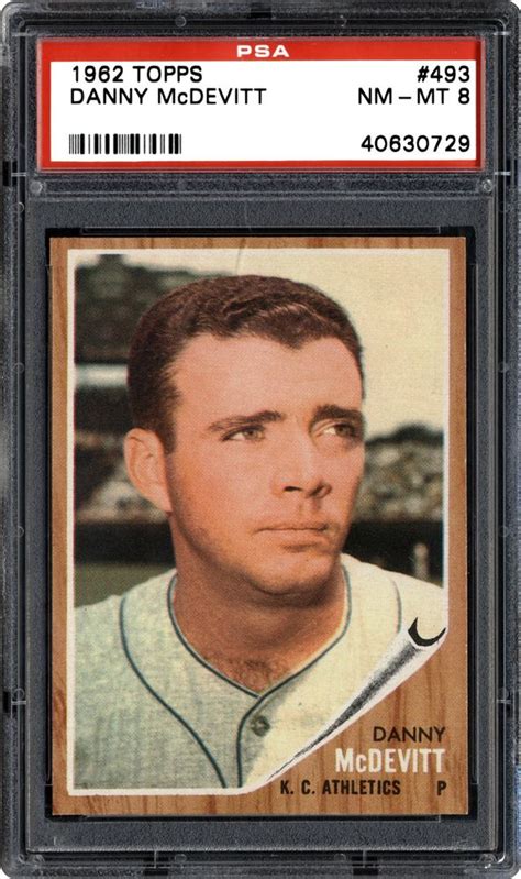 1962 Topps Danny Mcdevitt Psa Cardfacts®