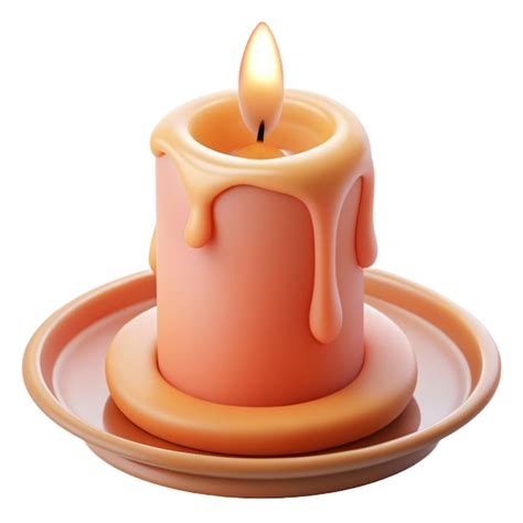 Premium Photo Candle 3d