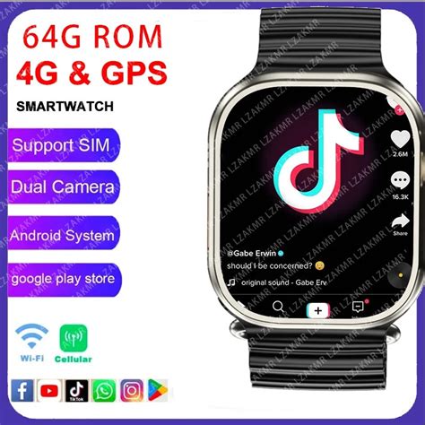 G Sim Cardsmart Watch Gs Ultra Man Woman Kid Gps Face Id Video Call Smartwatch Google App