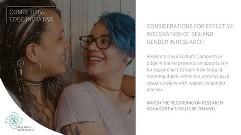 How To Build Inclusive Research Plans With Gender And Sex Research Nova Scotia Posted On The