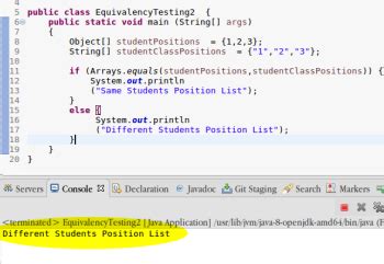 Equivalency Testing Using Arrays In Java Study Com