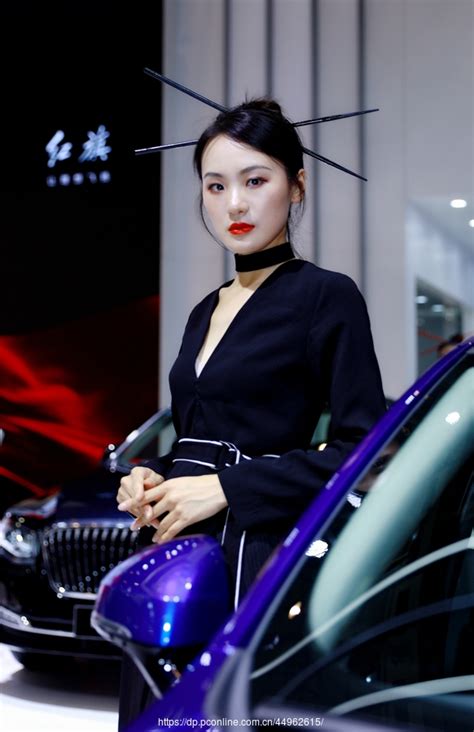 【车展红旗车模摄影图片】人像摄影太平洋电脑网摄影部落