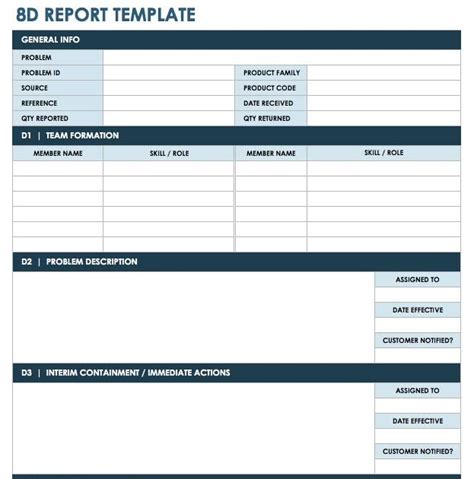 8d Report Template 3 Professional Templates Flow Chart Report Template Example Format