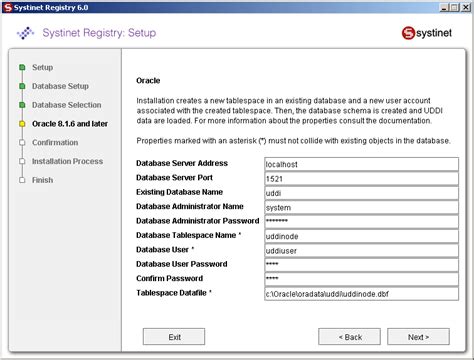 database installation