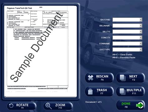 Scan And Index Images In Transflo Dms Field Imaging