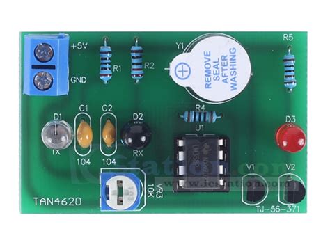 diy kit lm358 infrared sensor alarm analog circuit soldering projects