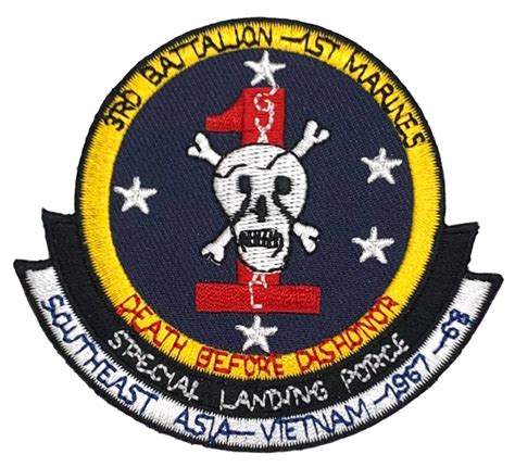 Usmc 3rd Battalion 1st Marines Patch Grandpopsarmynavy