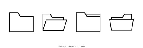 Folder Icon Vector Illustration Folder Sign Stock Vector Royalty Free 2294748263 Shutterstock
