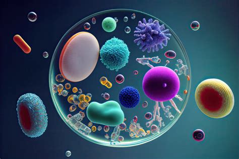 pictures of different types of microorganisms