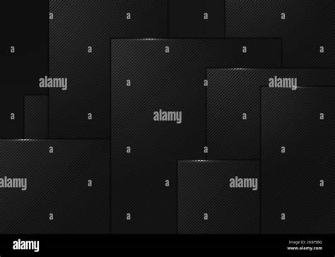 Abstract Gradient Black Metallic Decorative Style Overlapping Artwork Design With Technology