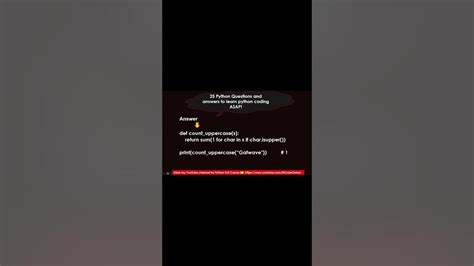 Python Programming Qs And As 11 Pythonprogramming Learnpython2025 Codeglobal Youtube