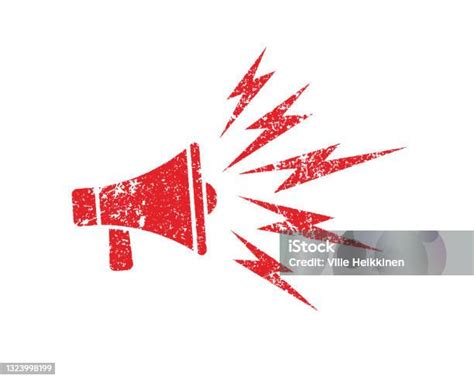 메가 폰 음악 플랫 스타일 아이콘 모양 기호 음성 음성 로고 실루엣 사인 그런지 스탬프 벡터 일러스트 이미지입니다 흰색 배경에 격리 0명에 대한 스톡 벡터 아트 및 기타