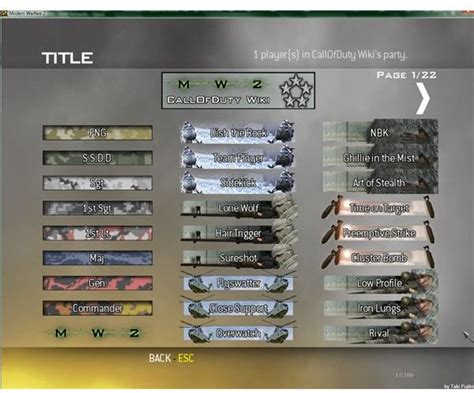 Call Of Duty Modern Warfare 2 Titles And Emblems