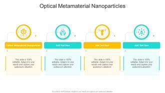 Optical Metamaterial Nanoparticles Ppt Slides Cpp PPT Presentation