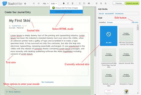 Journal Css Guide Beginners By Cyphervisor On Deviantart