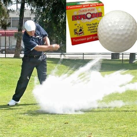 Exploding Golf Ball ~ Smoke Dust Cloud Magic Trick Funny Gag Joke