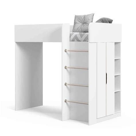 Комод Teenager білий із 3 висувними ящиками в білому корпусі