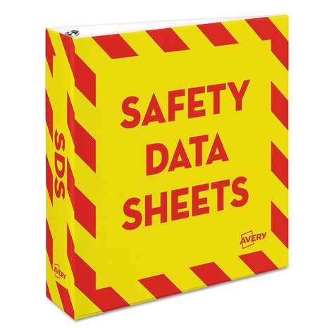 Free Printable Binder Printable Printable Safety Data Sheet Cover Page