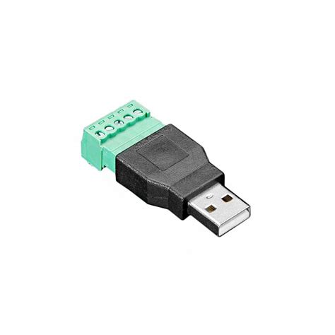 Usb 2 0 Type A Male To 5 Pin Screw Connector Usb Jack With Shield Usb2 0 To Screw Terminal Plug