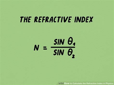 How To Calculate The Refractive Index In Physics 7 Steps