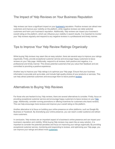 Ppt Buy Yelp Reviews Powerpoint Presentation Free Download Id 14137441