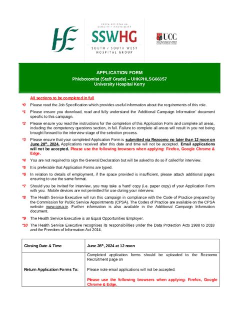 Application Doc Template Pdffiller