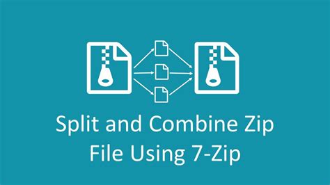 How To Split And Merge File Using 7 Zip Youtube