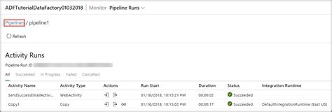 复制数据并发送有关成功和失败的电子邮件通知 Azure Data Factory Microsoft Learn