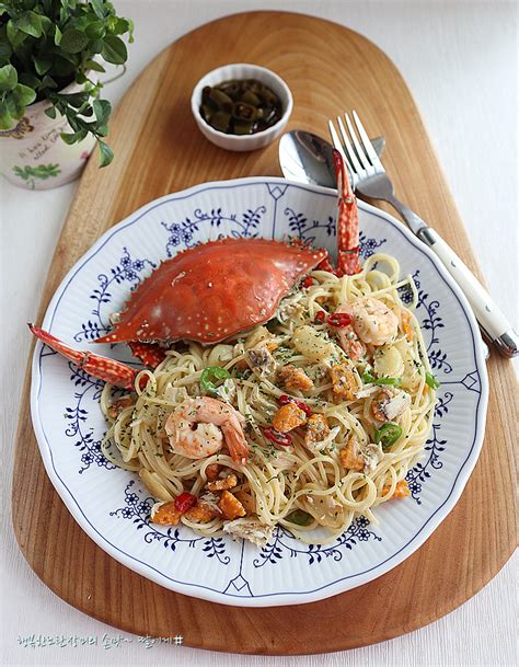 꽃게파스타 만드는법~ 꽃게 알리오올리오~