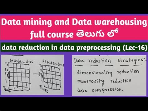 Data Reduction In Data Preprocessing Data Reduction Strategies In