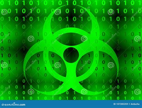 Hack Abstract Background With Binary Coding Inside Stock Vector