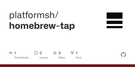 Github Platformshhomebrew Tap